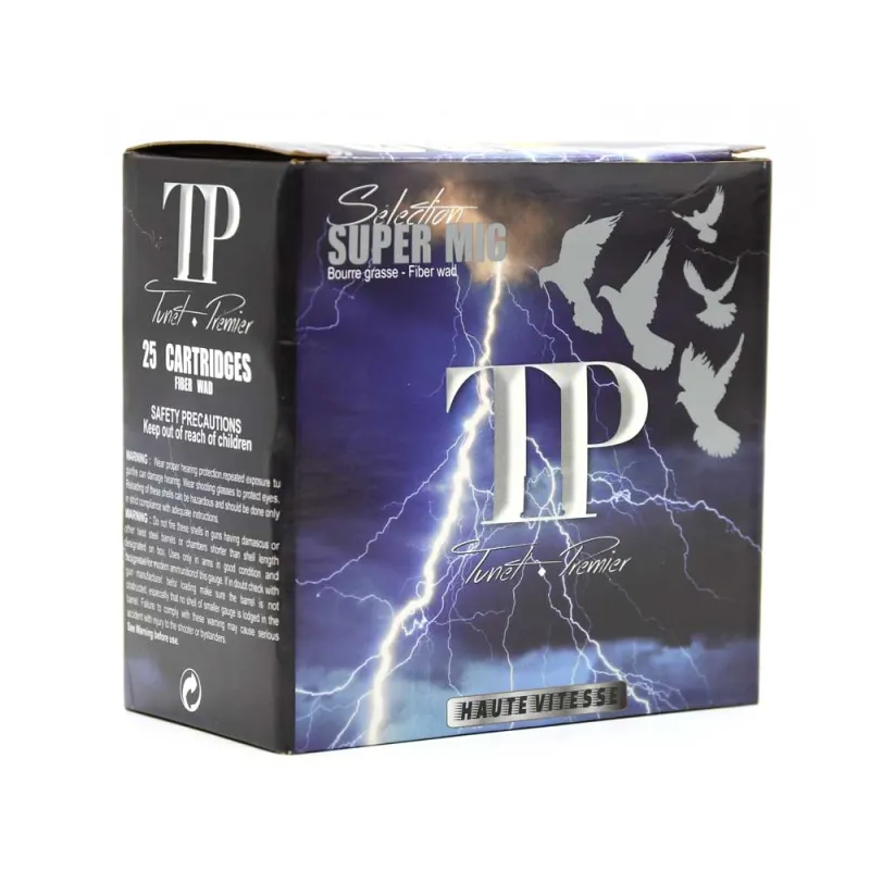 Boite de 25 cartouches TP Super MIG bourre grasse 12/70 pb6